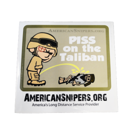 Piss On Taliban Adhesive Decal